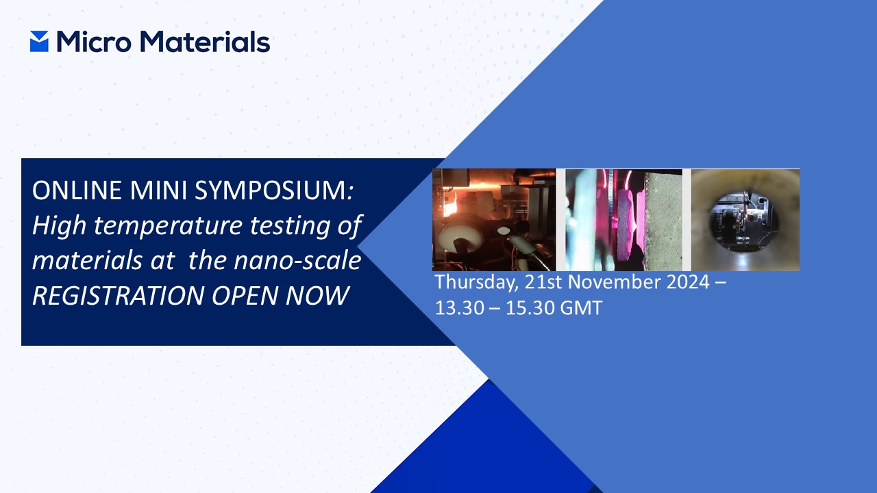High temperature testing of materials at the nano-scale